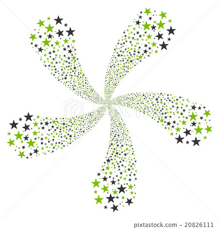 Star Fireworks Flower With Five Petals-插圖素材 [20826111] - PIXTA圖庫