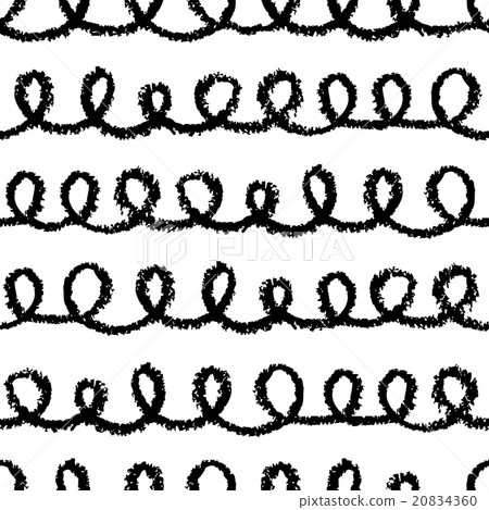 Seamless loops pattern - Stock Illustration [20834360] - PIXTA