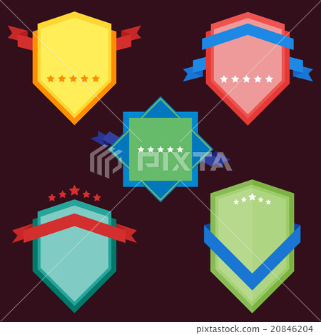 Collection of Vector Abstract Label, Sticker, Tags - Stock Illustration ...