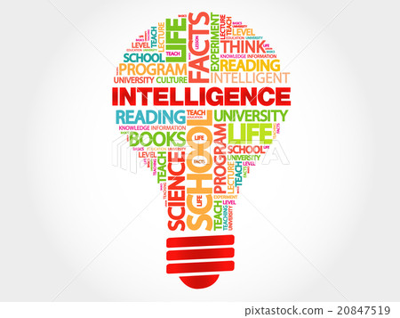 Intelligence bulb word cloud - Stock Illustration [20847519] - PIXTA