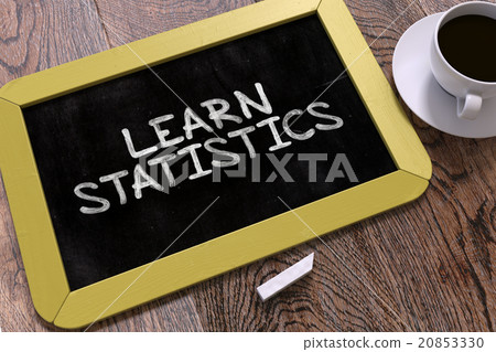 Hand Drawn Learn Statistics Concept on Chalkboard. - Stock Illustration ...