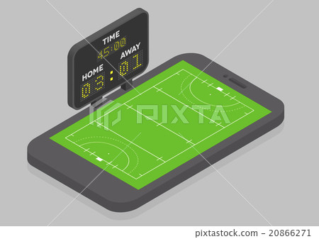 Field Hockey Mobile Phone - Stock Illustration [20866271] - PIXTA