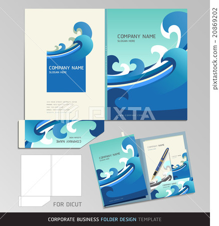 Corporate Identity Business. Folder Template. - Stock Illustration ...