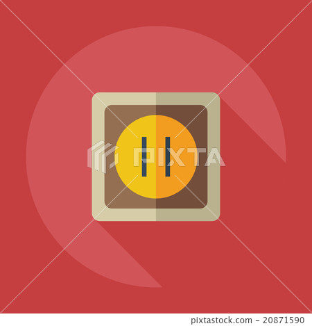 Flat modern design with shadow icons socket - Stock Illustration ...