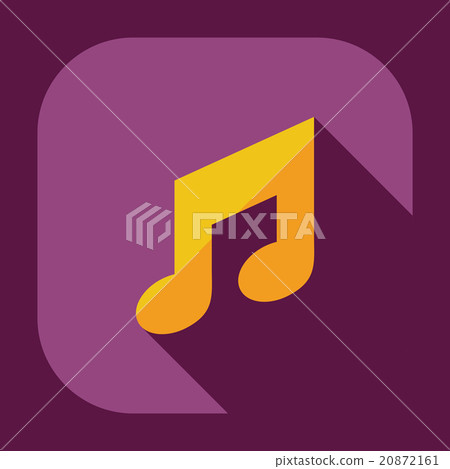 Flat modern design with shadow icons music - Stock Illustration ...