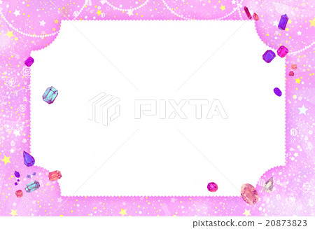 Girly ribbon frame - Stock Illustration [20873823] - PIXTA
