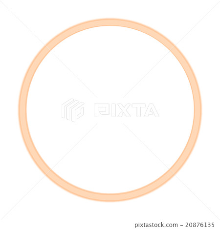 Orange frame basic frame circle - Stock Illustration [20876135] - PIXTA