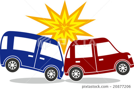 Rear-end collision - Stock Illustration [20877206] - PIXTA