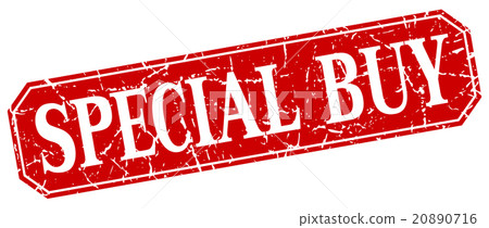 special buy red square vintage isolated sign - Stock Illustration ...