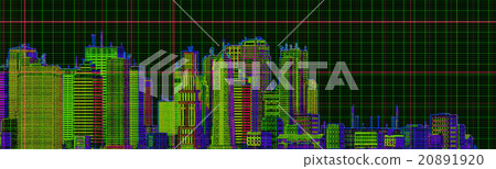 Architectural background simulation of 3d view - Stock Illustration ...