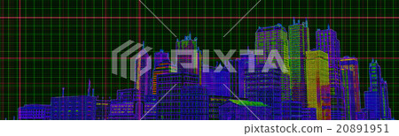 Architectural background simulation of 3d view - Stock Illustration ...