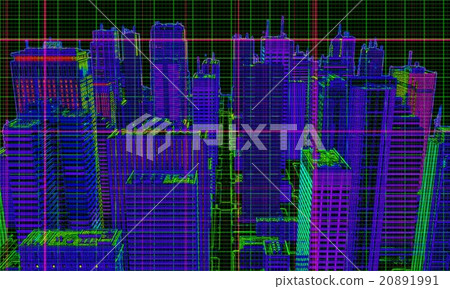 Architectural background simulation of 3d view - Stock Illustration ...