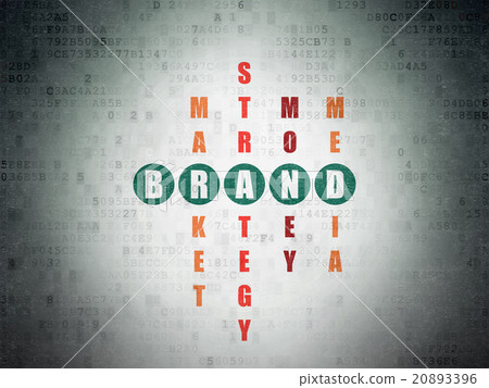 Advertising concept: Brand in Crossword Puzzle - Stock Illustration ...