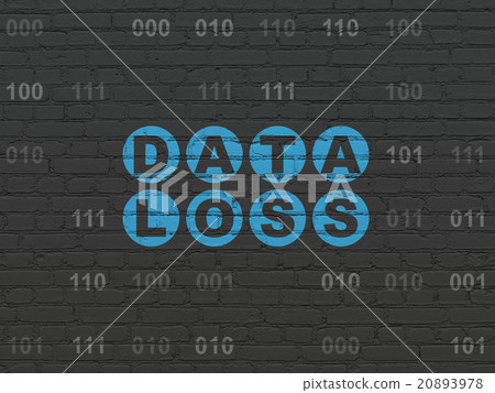 Information concept: Data Loss on wall background - Stock Illustration ...