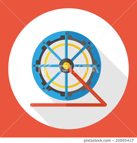 mouse toy wheel flat icon - Stock Illustration [20895417] - PIXTA