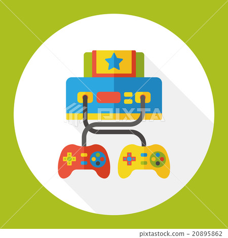 Game consoles flat icon-插圖素材 [20895862] - PIXTA圖庫