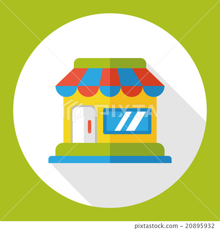store flat icon - Stock Illustration [20895932] - PIXTA