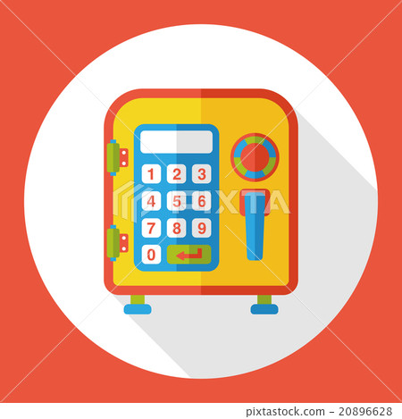 Safety Deposit Box flat icon-插圖素材 [20896628] - PIXTA圖庫