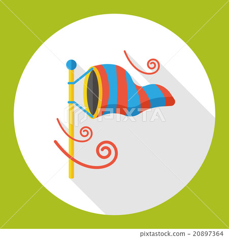 Wind measurement flag flat icon - Stock Illustration [20897364] - PIXTA