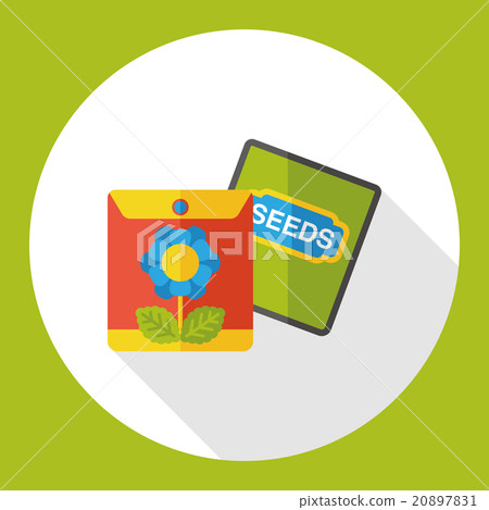 plant seed flat icon - Stock Illustration [20897831] - PIXTA