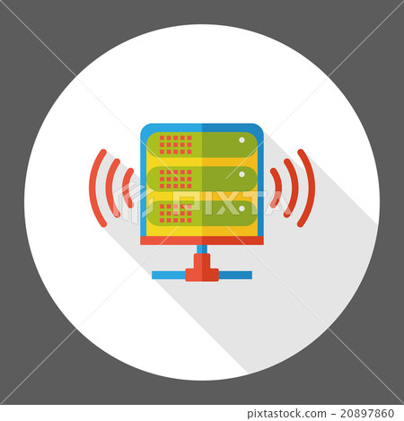 wireless base station flat icon-插圖素材 [20897860] - PIXTA圖庫
