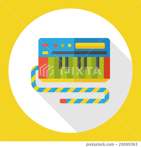 piano music instrument flat icon - Stock Illustration [20899363] - PIXTA
