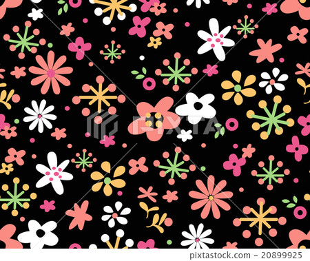 Cute little flower pattern seamless pattern - Stock Illustration ...