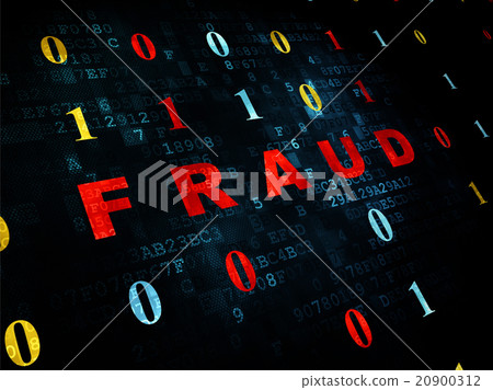 Privacy concept: Fraud on Digital background - Stock Illustration ...