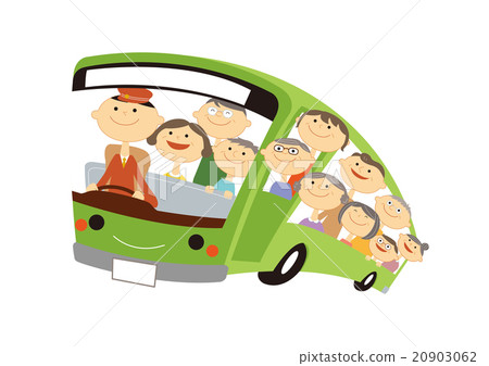 Senior bus tour - Stock Illustration [20903062] - PIXTA