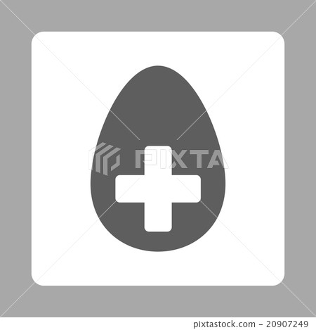 Plus Egg Flat Button - Stock Illustration [20907249] - PIXTA