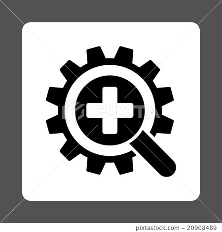 Search Medical Technology Flat Button - Stock Illustration [20908489 ...