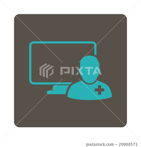 Online Doctor Icon - Stock Illustration [20908571] - PIXTA