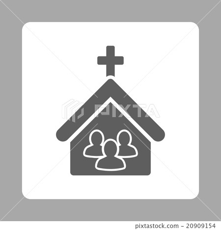 Church Rounded Square Button - Stock Illustration [20909154] - PIXTA