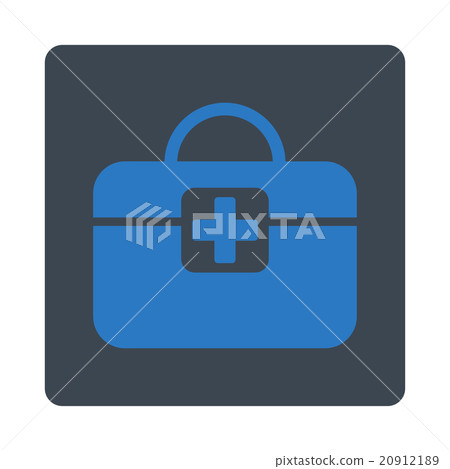 Medical Kit Flat Button - Stock Illustration [20912189] - PIXTA