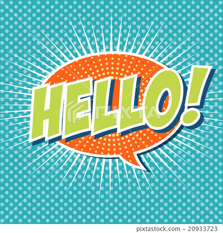 Hello ! - Comic Speech Bubble, Cartoon - Stock Illustration [20933723 ...