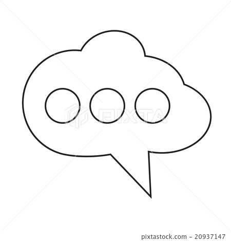 Speech bubble icon Illustration symbol design - Stock Illustration ...