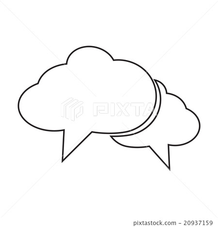 Speech bubble icon Illustration symbol design - Stock Illustration ...