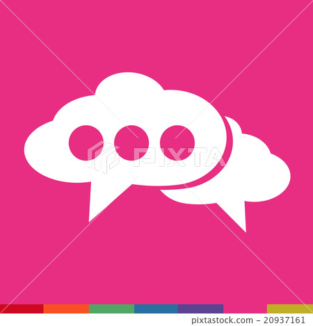 Speech bubble icon Illustration symbol design - Stock Illustration ...