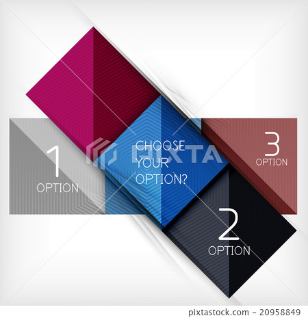 Paper style design templates, square abstract - Stock Illustration ...