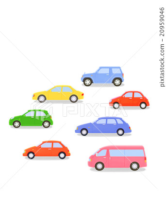 7 colorful cars - Stock Illustration [20959046] - PIXTA