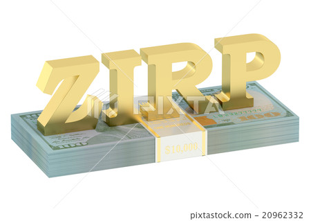ZIRP concept with pack of dollars - Stock Illustration [20962332] - PIXTA