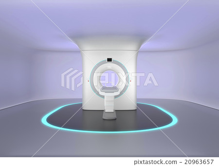 MRI room interior image. Apparatus and ceiling... - Stock Illustration ...