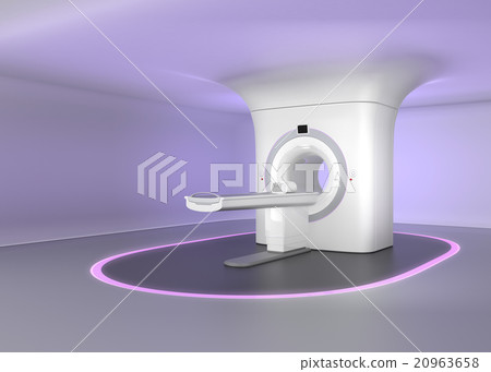 MRI room interior image. Apparatus and ceiling... - Stock Illustration ...