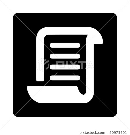 Paper Roll Rounded Square Button - Stock Illustration [20975501] - PIXTA