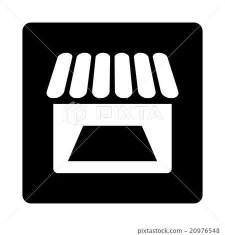 Store Rounded Square Button - Stock Illustration [20976548] - PIXTA