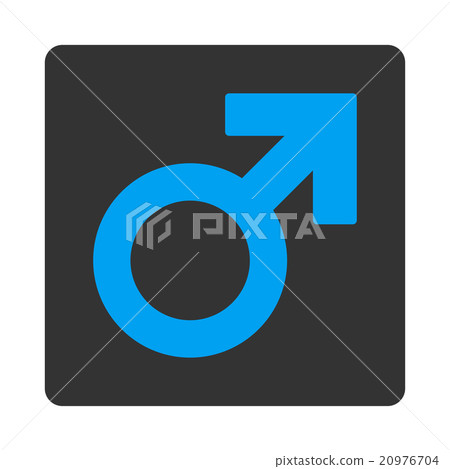 Guy Symbol Rounded Square Button - Stock Illustration [20976704] - PIXTA