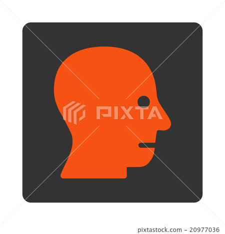 Client Head Rounded Square Button - Stock Illustration [20977036] - PIXTA