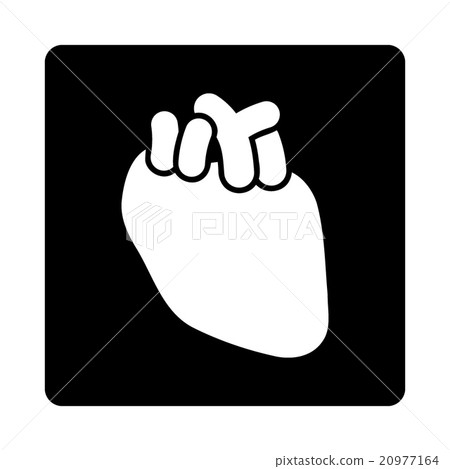 Heart Rounded Square Button - Stock Illustration [20977164] - PIXTA