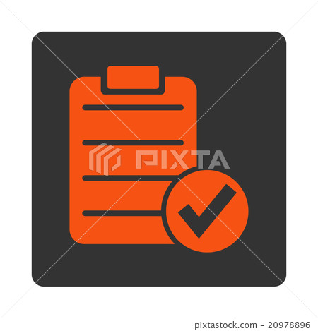 Valid Page Rounded Square Button - Stock Illustration [20978896] - PIXTA