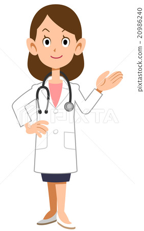 Female doctor introducing - Stock Illustration [20986240] - PIXTA